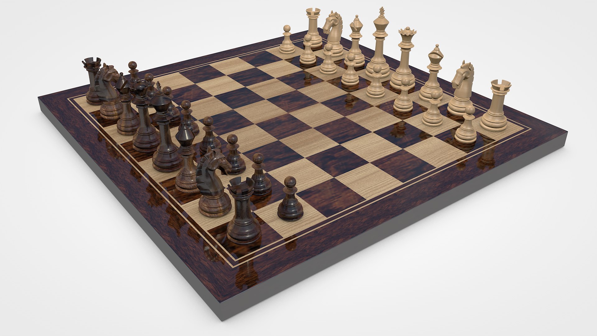 3d Chess Pieces Model
