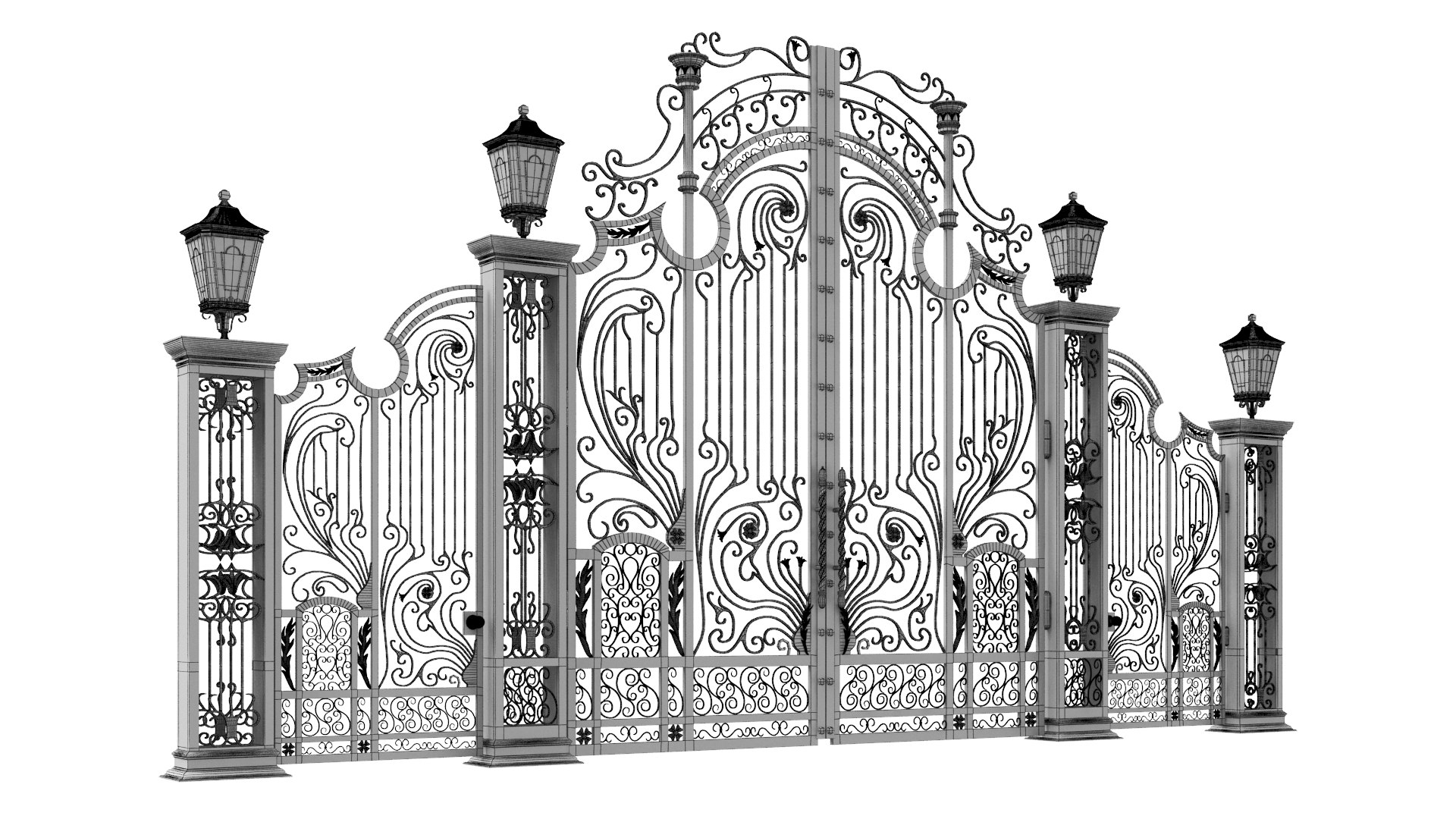 Iron Gate Classic 3D Model - TurboSquid 1681117