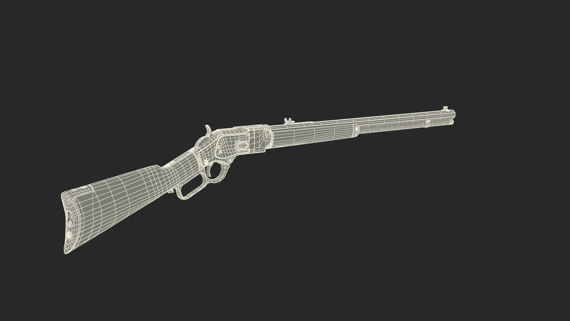 3D Winchester Model 1873 Lever Action Rifle Rigged model - TurboSquid ...