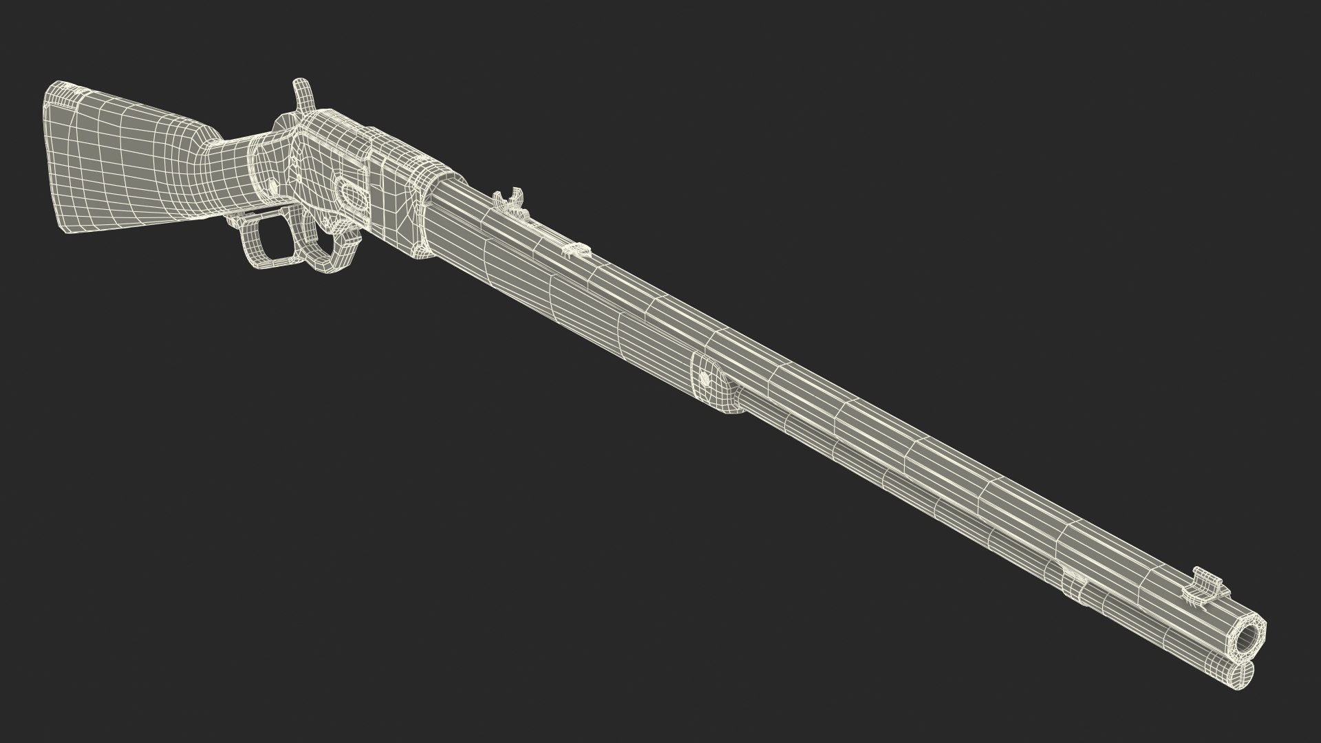 3D Winchester Model 1873 Lever Action Rifle Rigged model - TurboSquid ...
