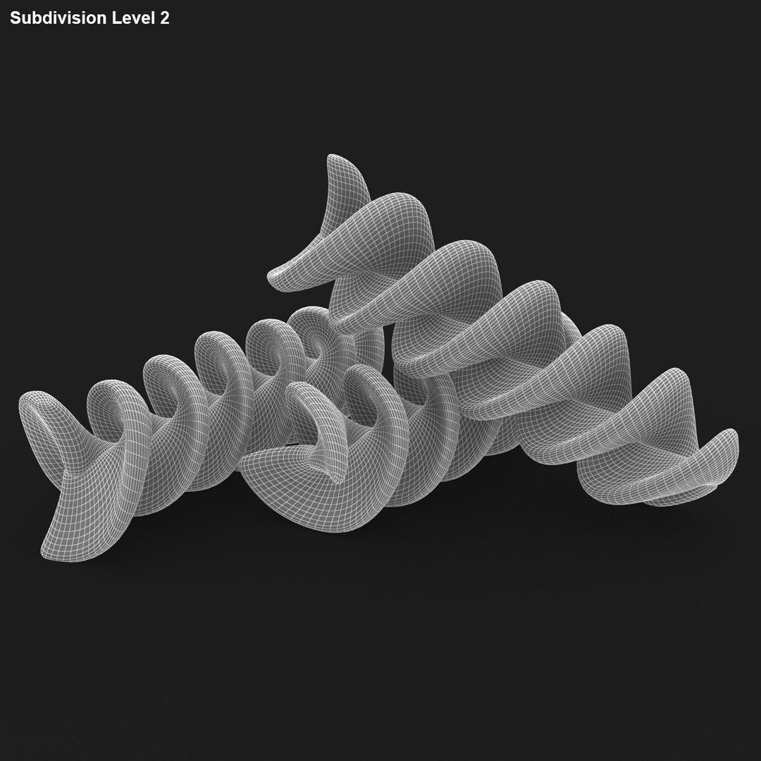 Wheat Spiral Pasta 3D Model - TurboSquid 1208951
