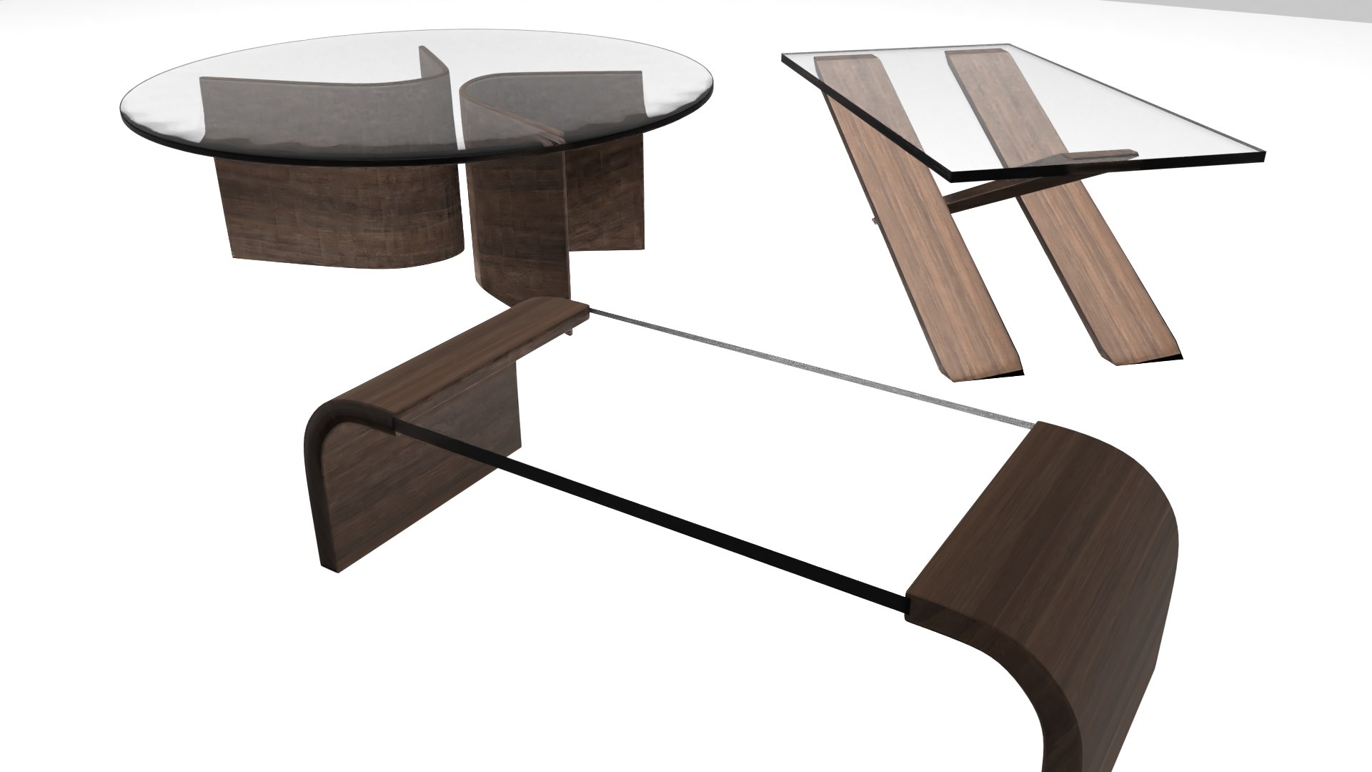 3D Glass Tables - TurboSquid 1844388