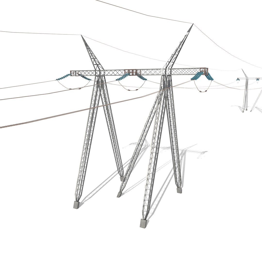 3D Electricity Poles - TurboSquid 1473478