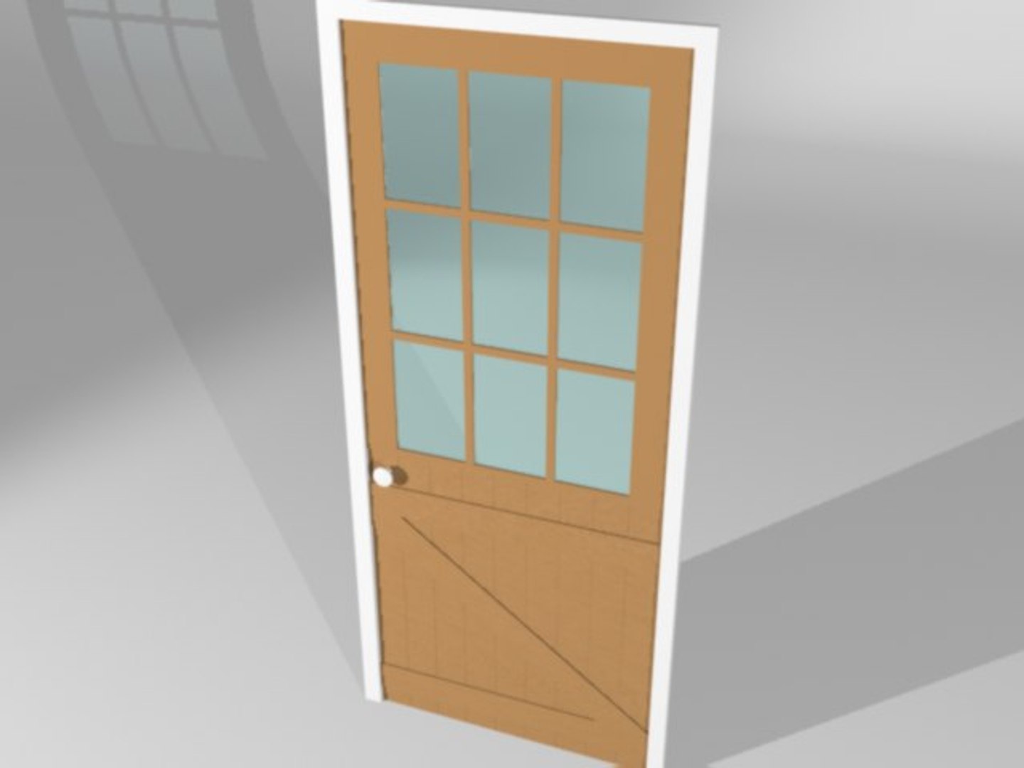 farm door 3d model