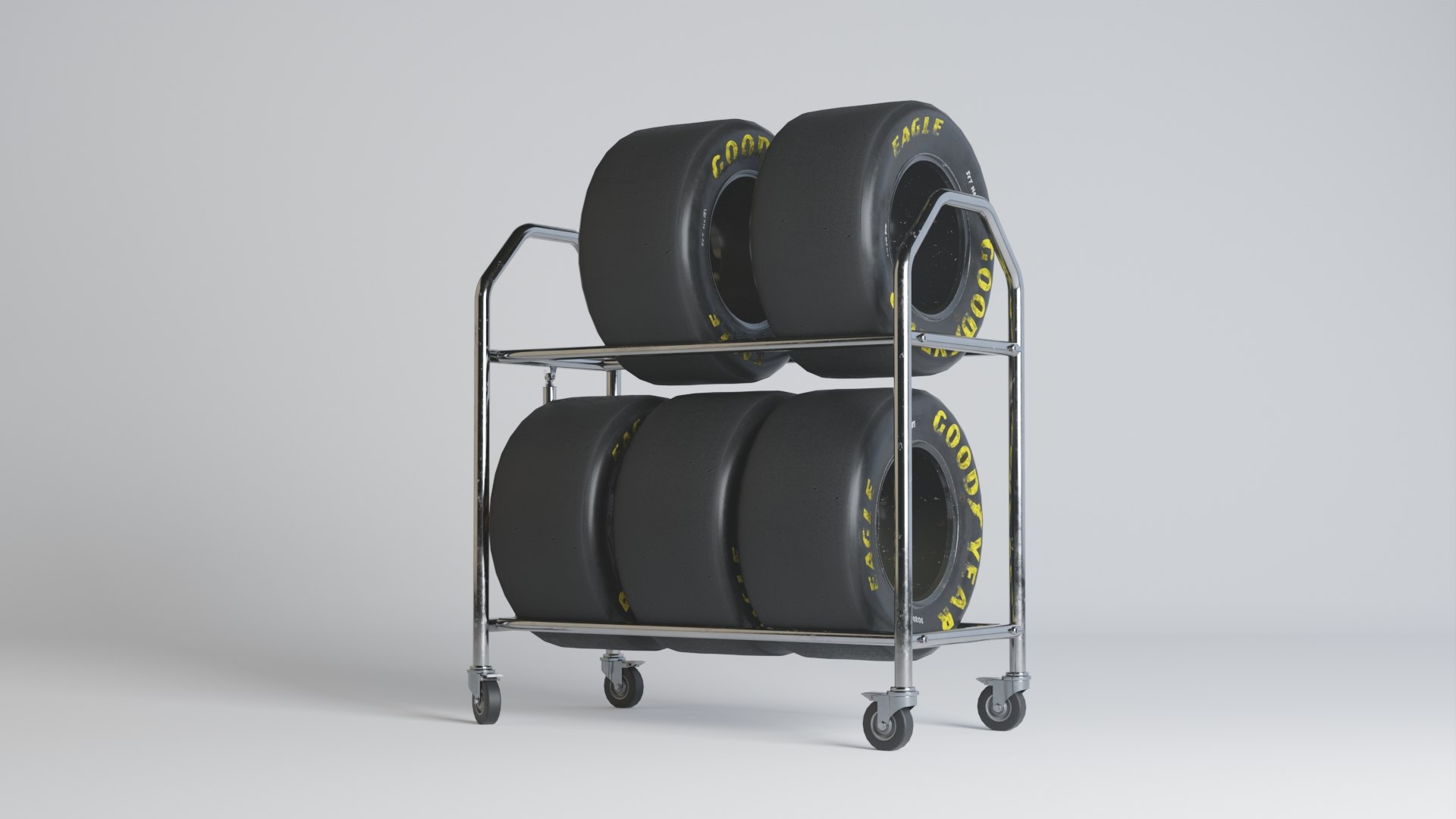 Wheel Tire Trolley 4 PBR 3D - TurboSquid 1979208