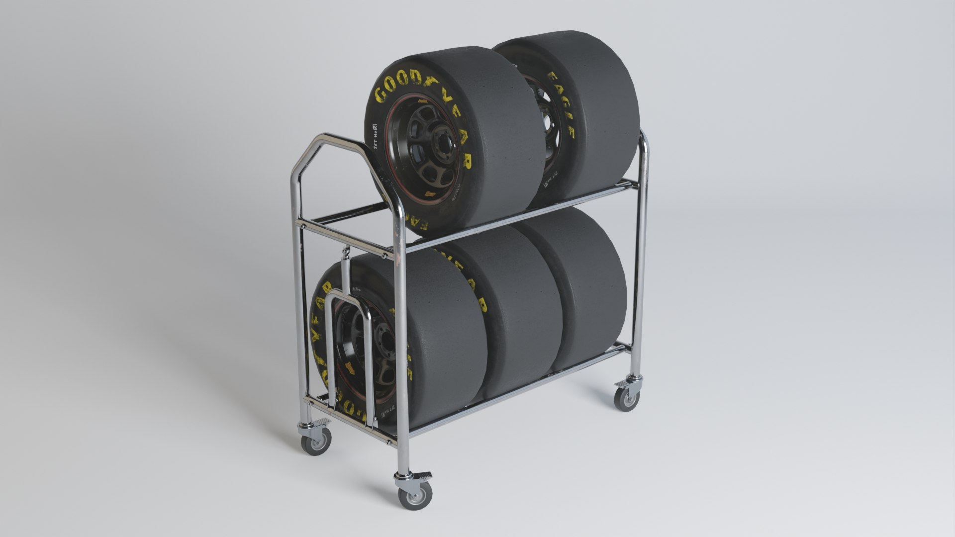 Wheel Tire Trolley 4 PBR 3D - TurboSquid 1979208