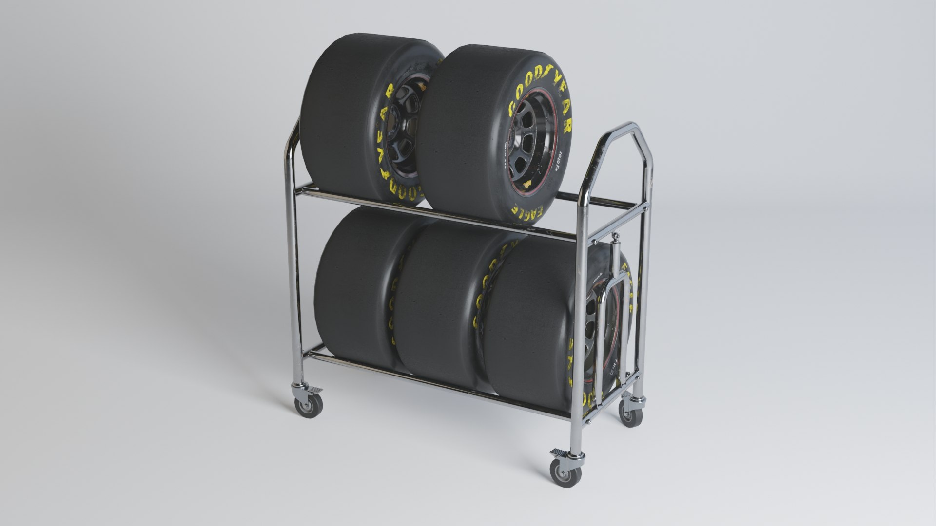 Wheel Tire Trolley 4 PBR 3D - TurboSquid 1979208