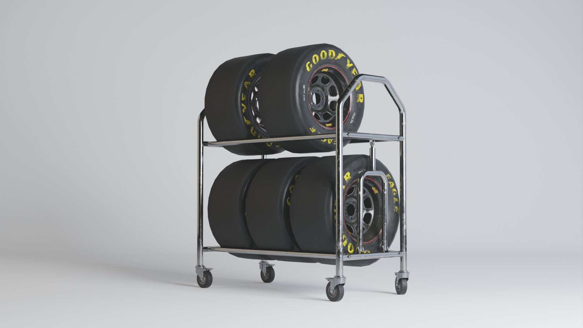 Wheel Tire Trolley 4 PBR 3D - TurboSquid 1979208