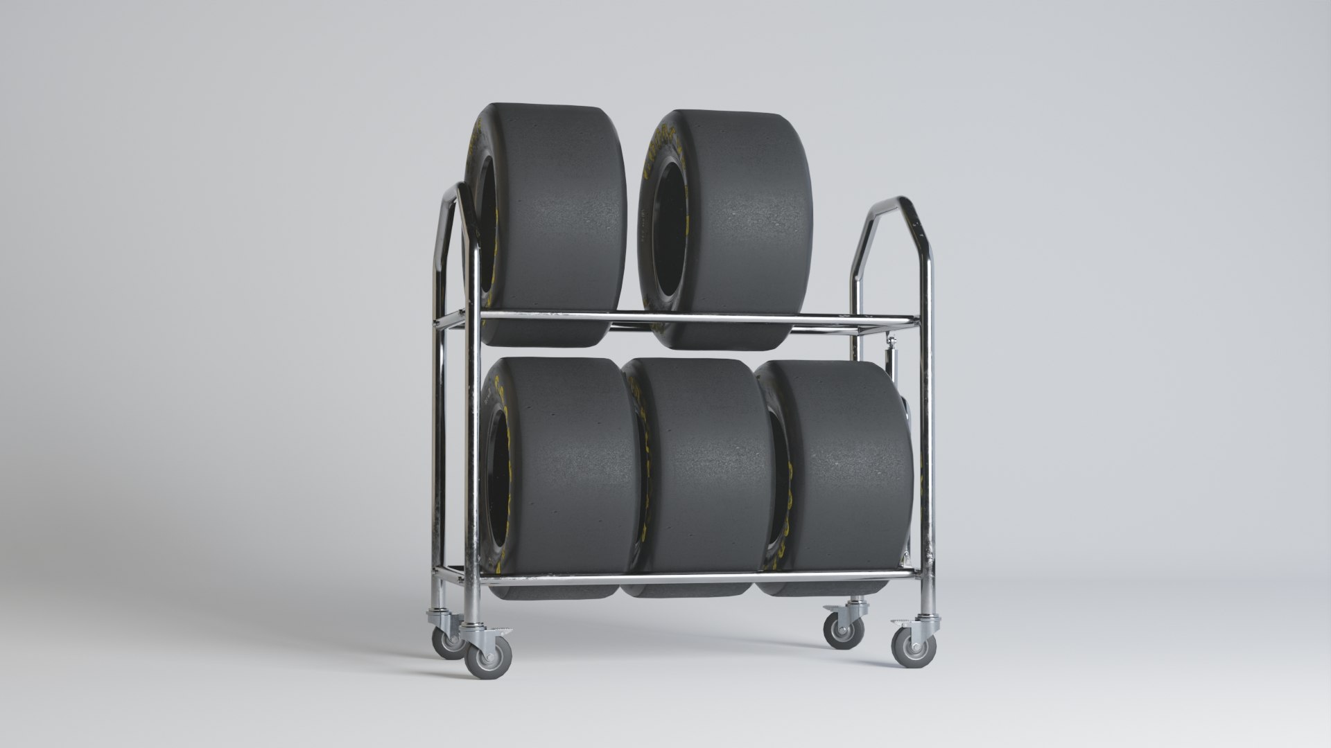 Wheel Tire Trolley 4 PBR 3D - TurboSquid 1979208