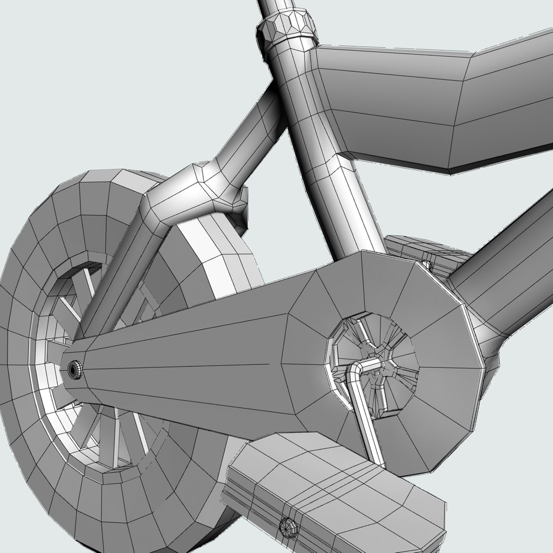 3d obj kids bicycle