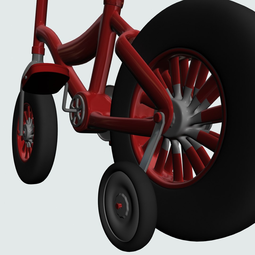 3d obj kids bicycle