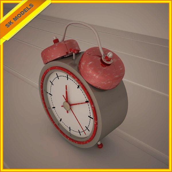 classic alarm clock 3d 3ds