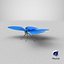 3D Model Realistic Common Blue Butterfly - TurboSquid 1270992