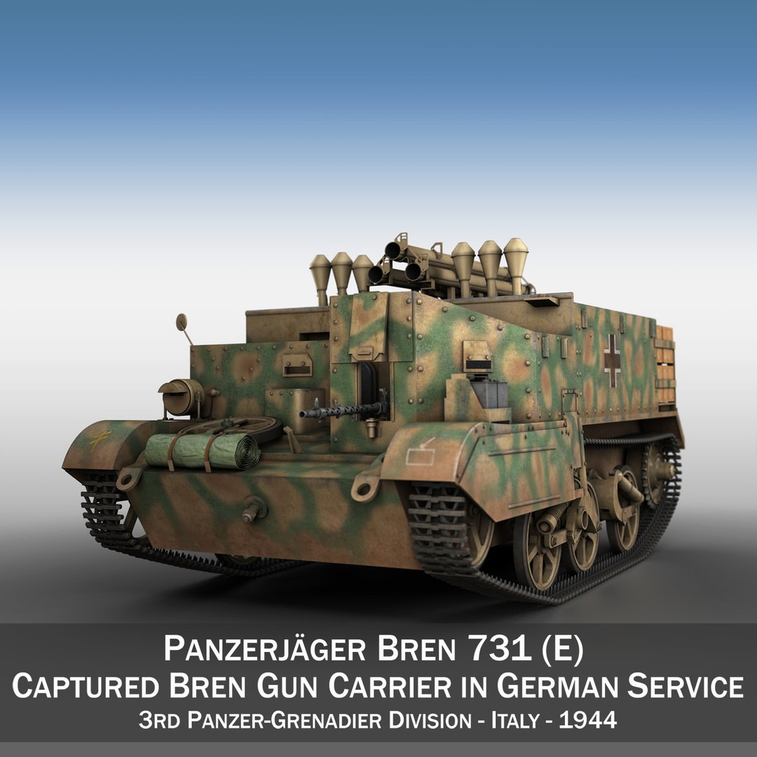 3D Bren Gun Carrier - Model - TurboSquid 1519692