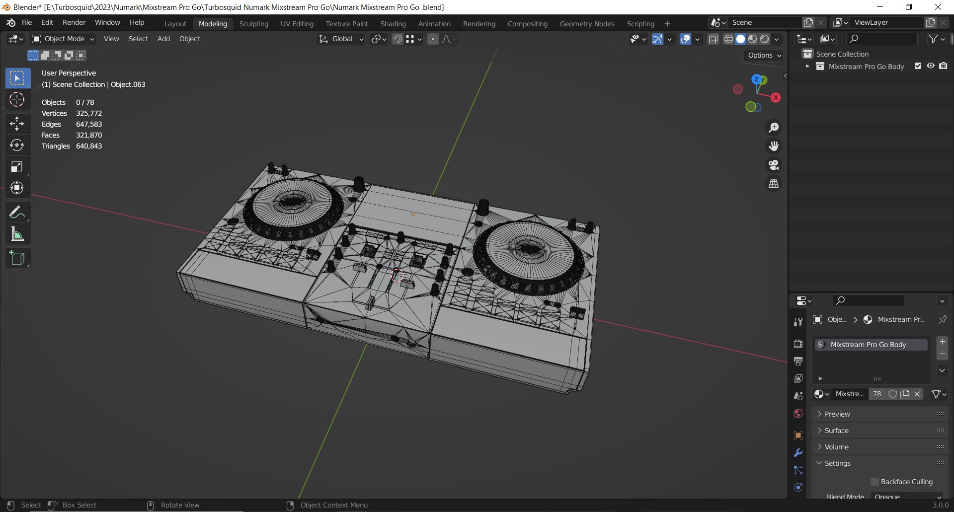 3D Battery-Powered Standalone Streaming DJ Controller Numark Mixstream ...