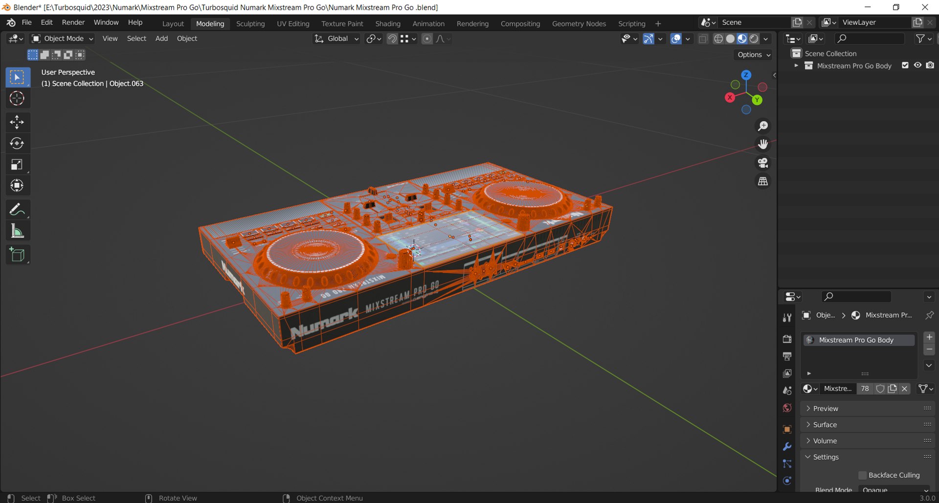 3D Battery-Powered Standalone Streaming DJ Controller Numark Mixstream ...