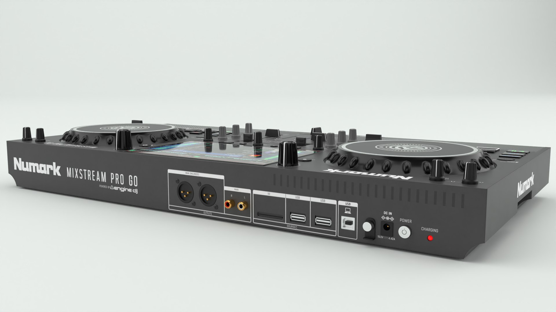 3D Battery-Powered Standalone Streaming DJ Controller Numark Mixstream ...