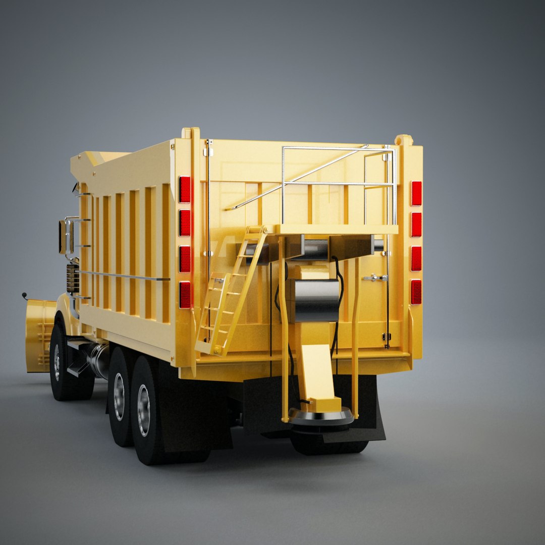 snow plow truck 3d model