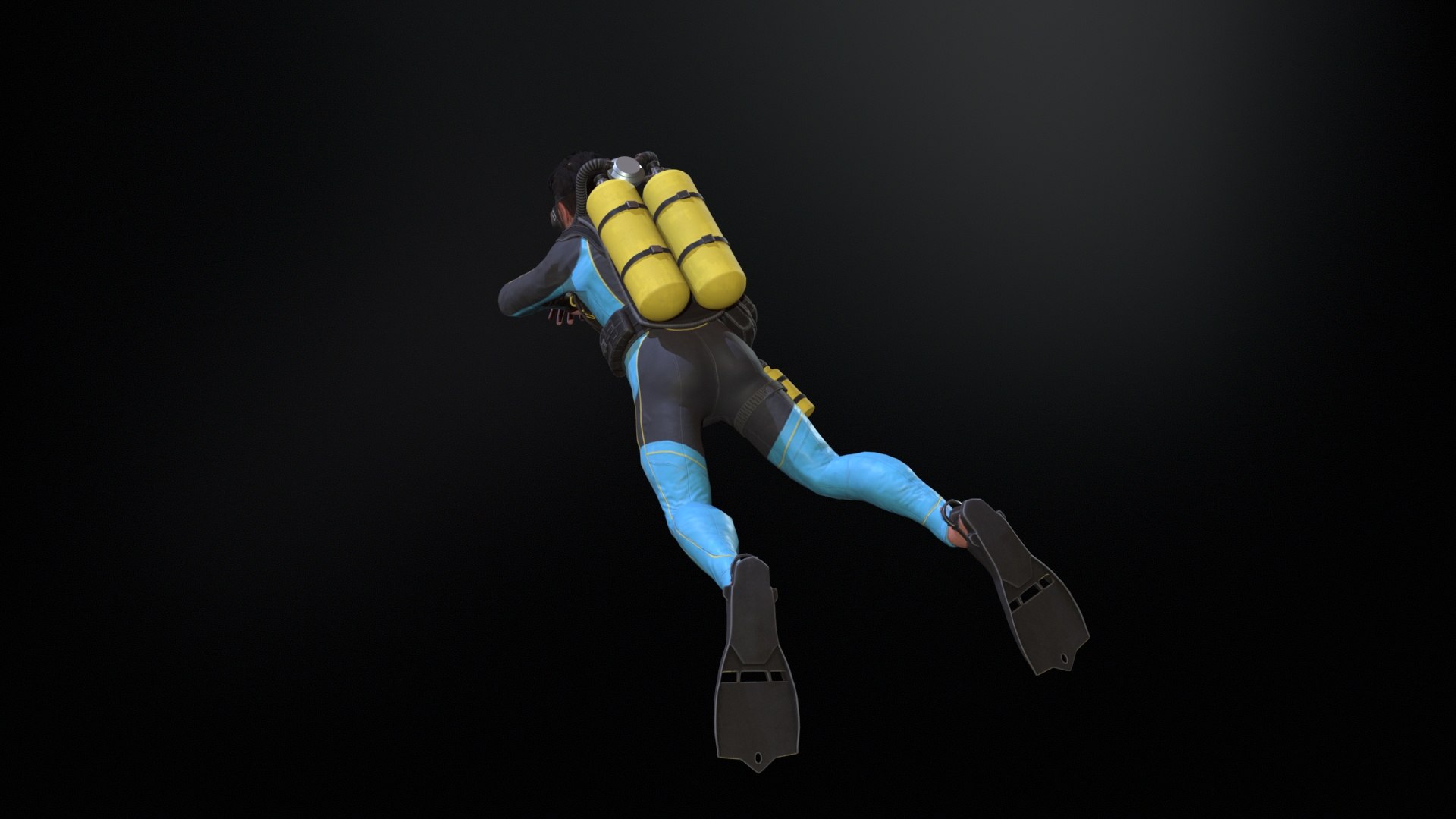 3D Model Diver - TurboSquid 2299297