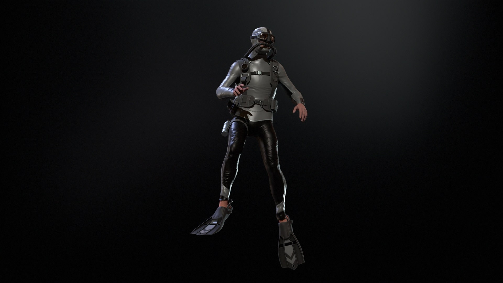 3D Model Diver - TurboSquid 2299297