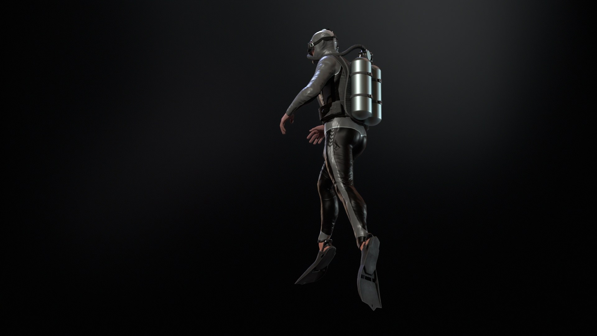 3D Model Diver - TurboSquid 2299297