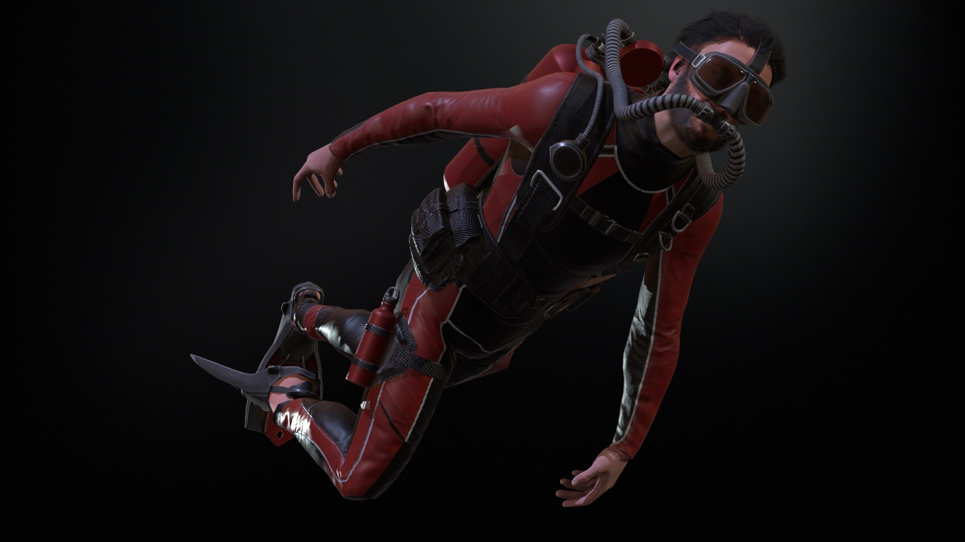 3D Model Diver - TurboSquid 2299297