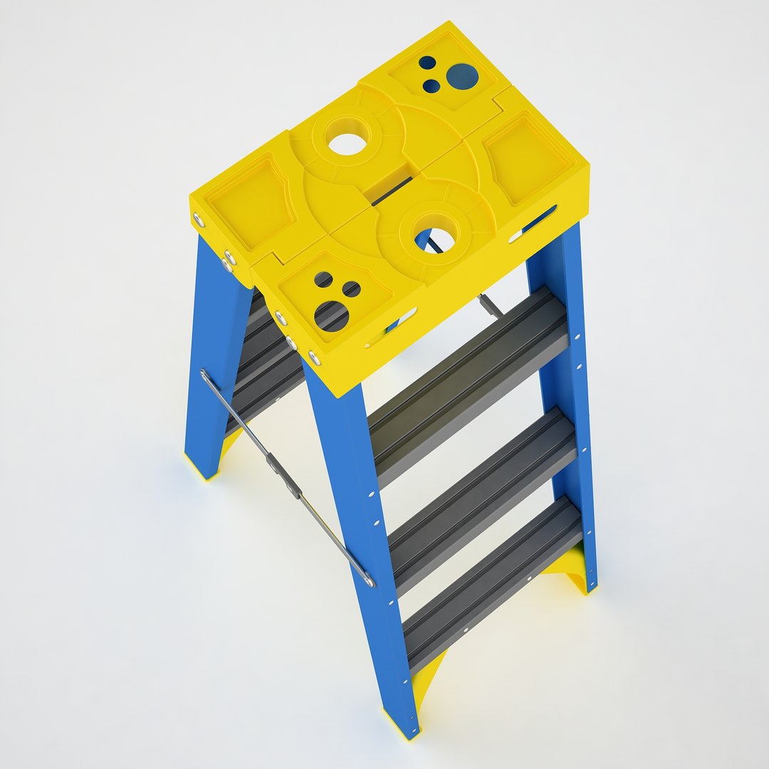 Stepladder Double Sided 3d Max