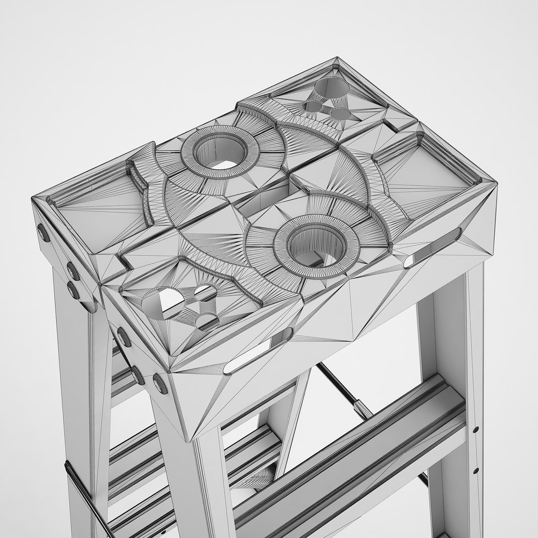 stepladder double sided 3d max