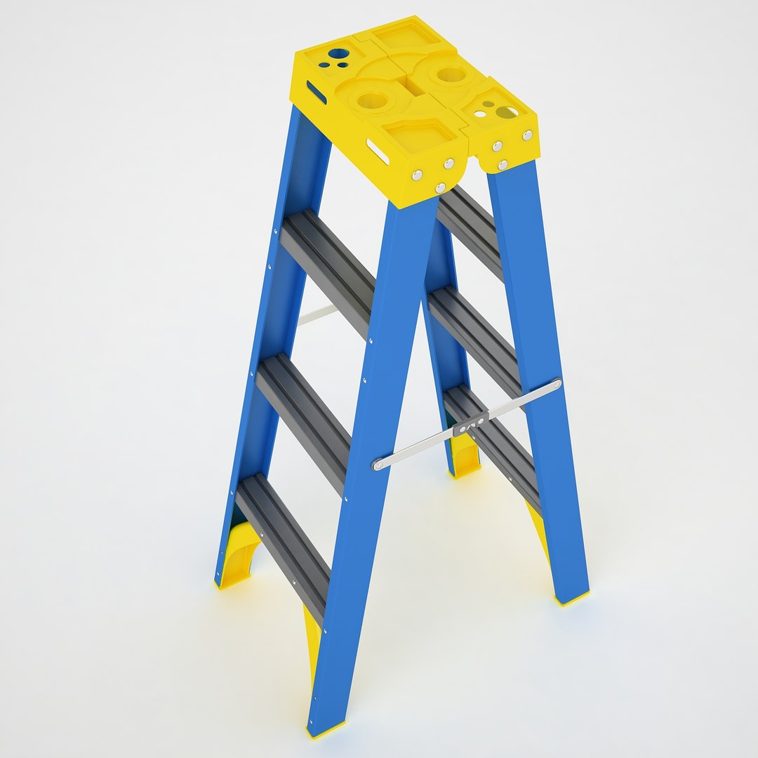 Stepladder Double Sided 3d Max