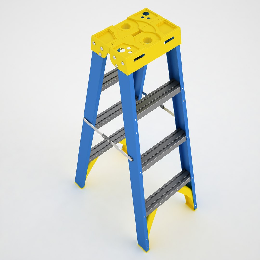 Stepladder Double Sided 3d Max