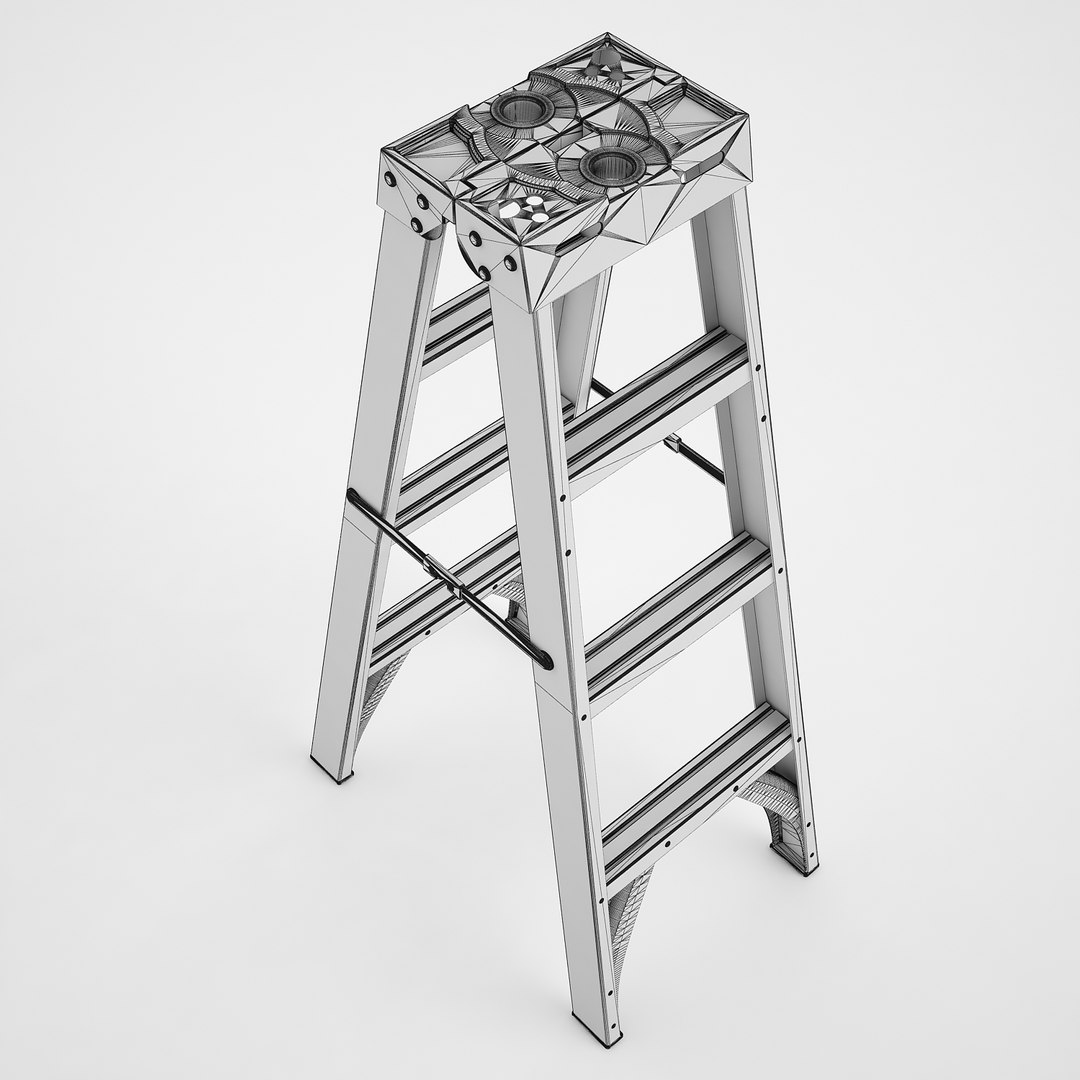 Stepladder Double Sided 3d Max