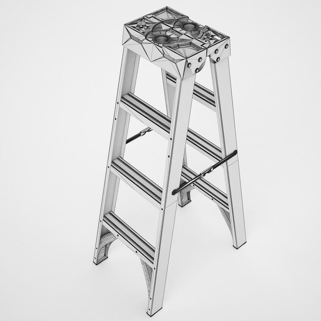 Stepladder Double Sided 3d Max
