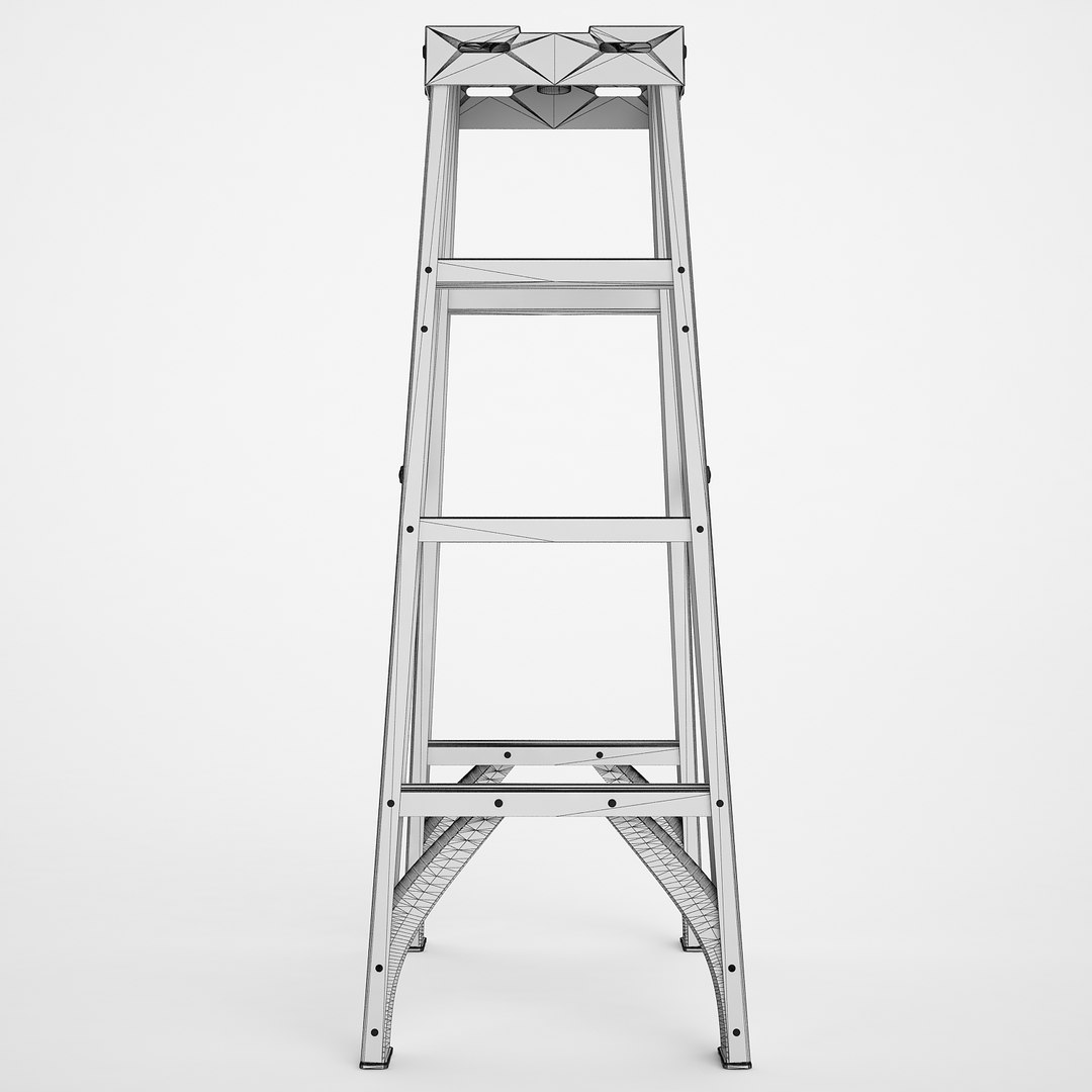 Stepladder Double Sided 3d Max