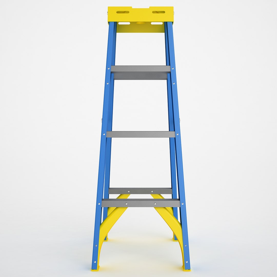 Stepladder Double Sided 3d Max