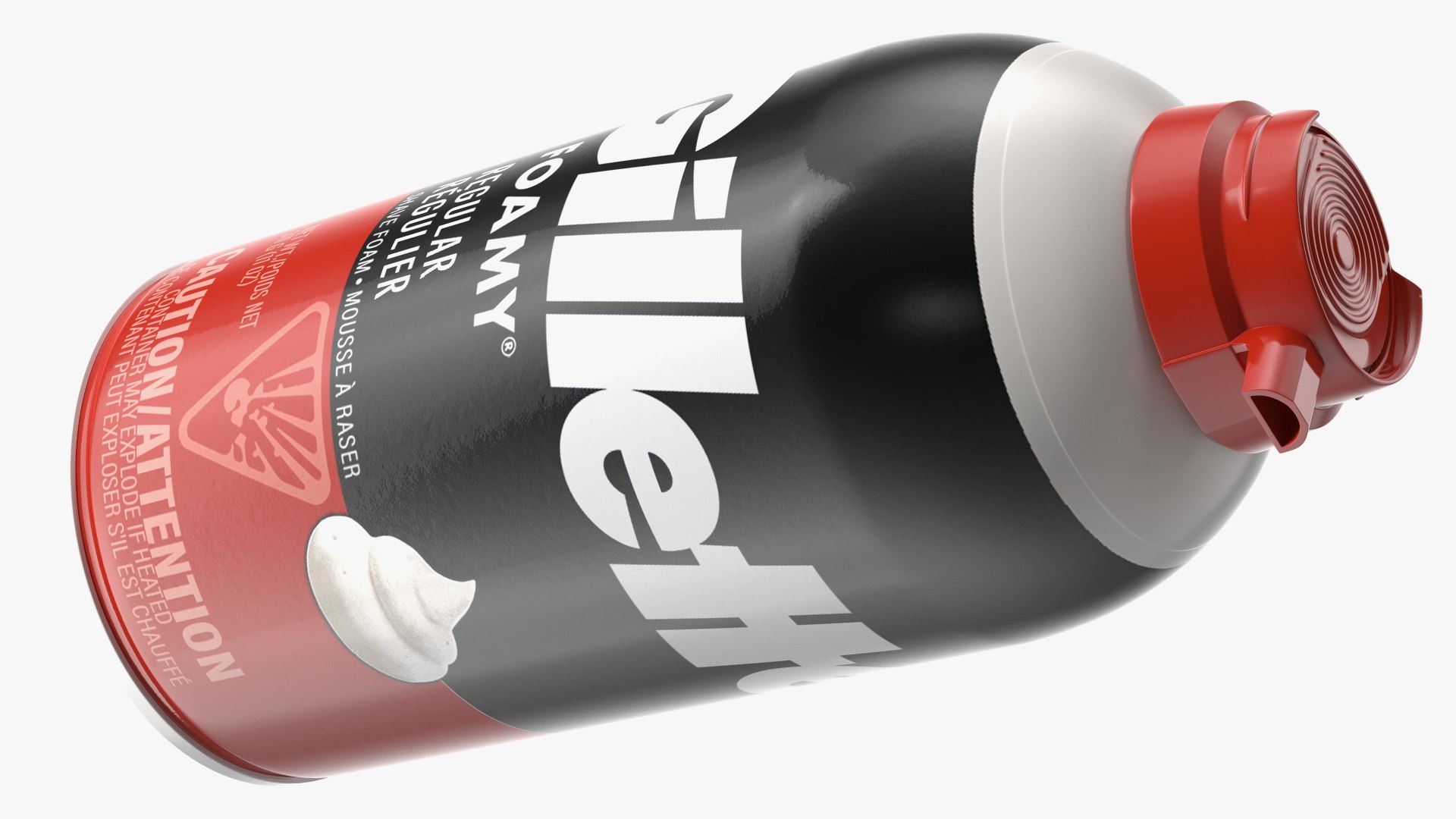 Gillette Foamy Shaving Cream Can 300ml 3D Model - TurboSquid 1943675