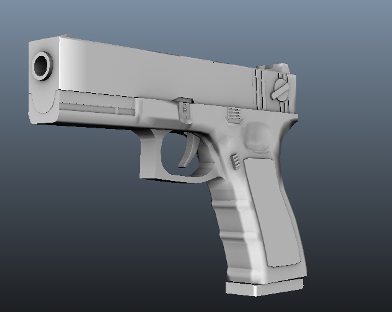 Glock Weapon 3d Obj