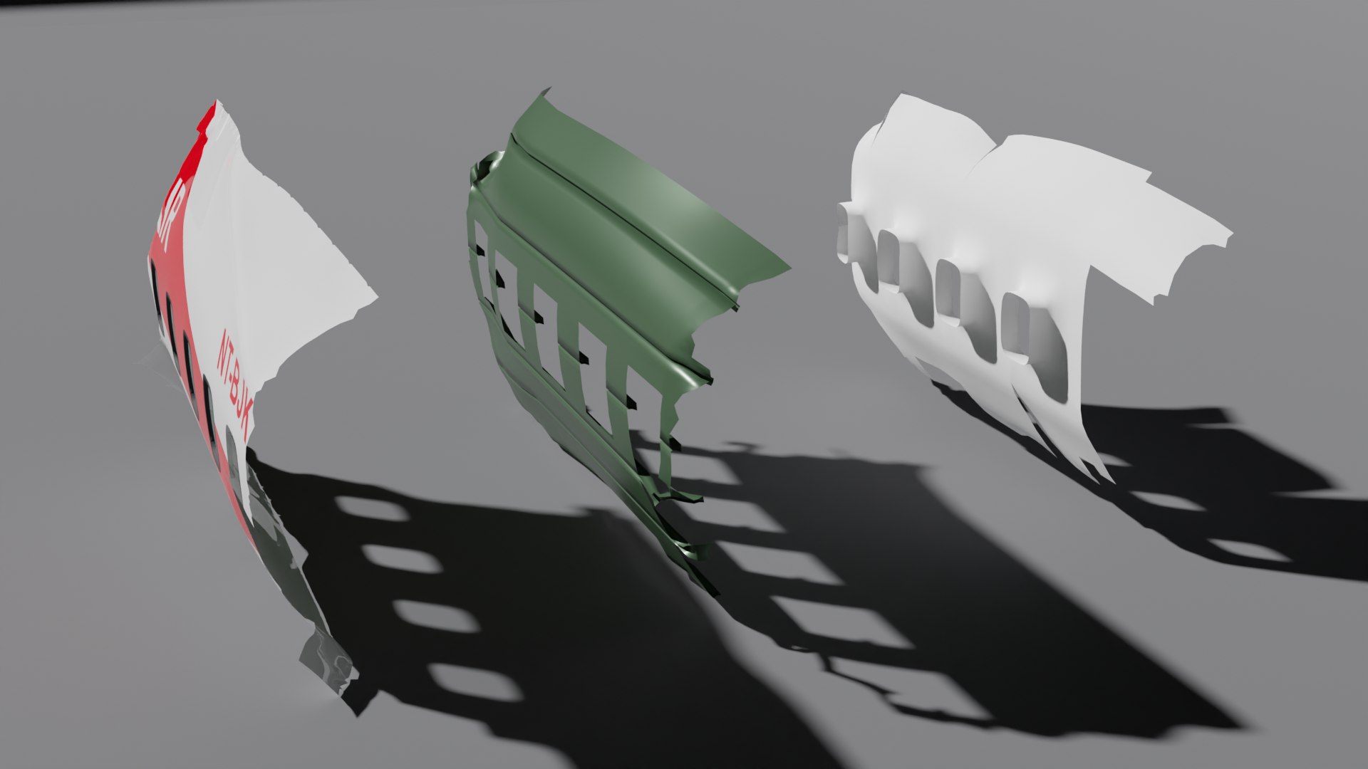 3D Fragment Fuselage Plane Crash Model - TurboSquid 1846359