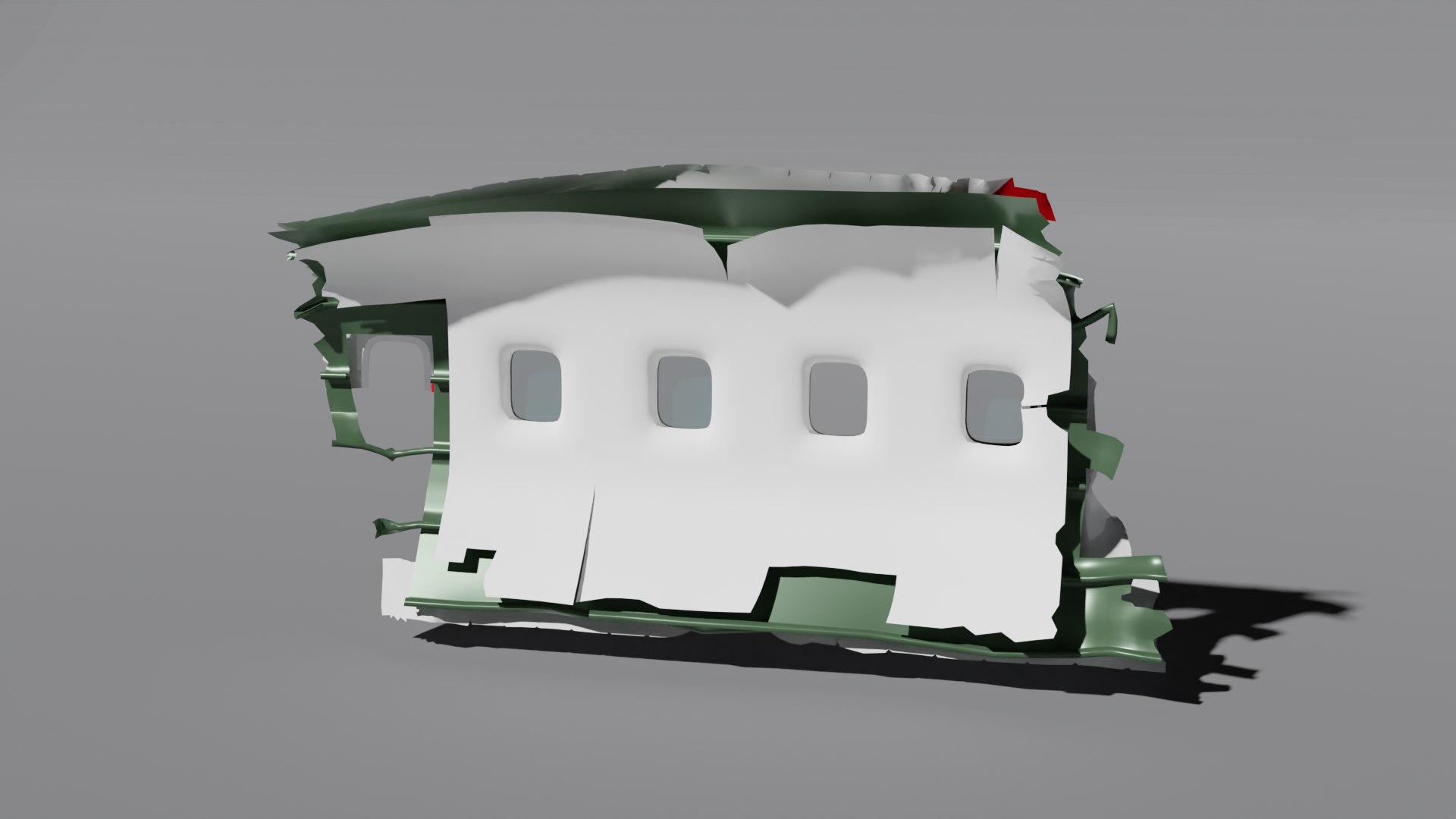 3D Fragment Fuselage Plane Crash Model - TurboSquid 1846359