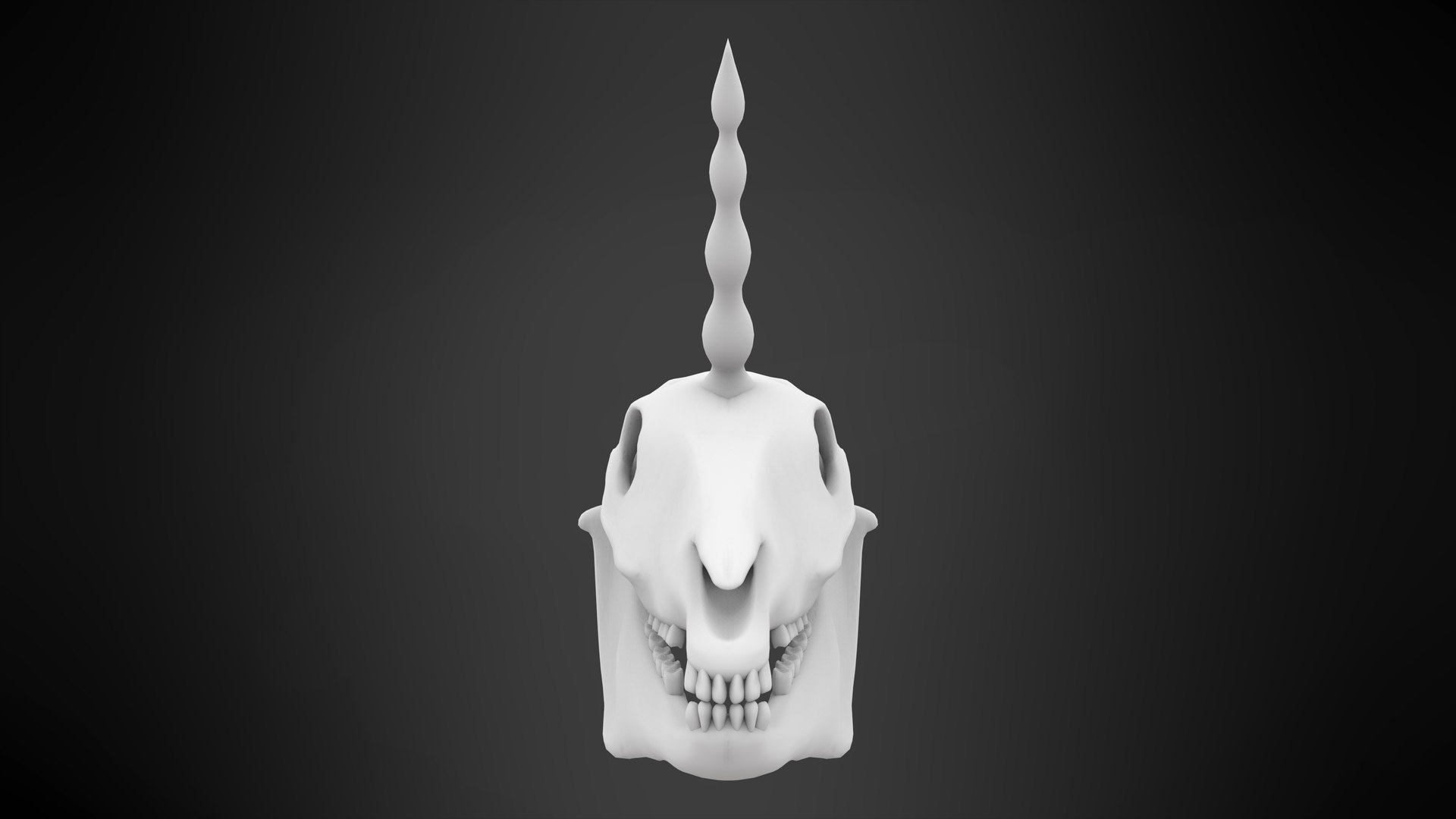 Unicorn Skull 3D Model - TurboSquid 1528682