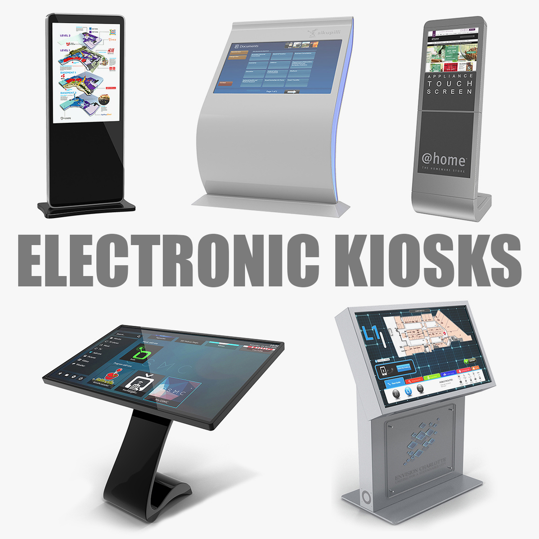 3D electronic kiosks model - TurboSquid 1246285
