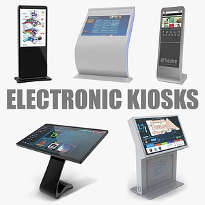 3D kiosk info - TurboSquid 1265338