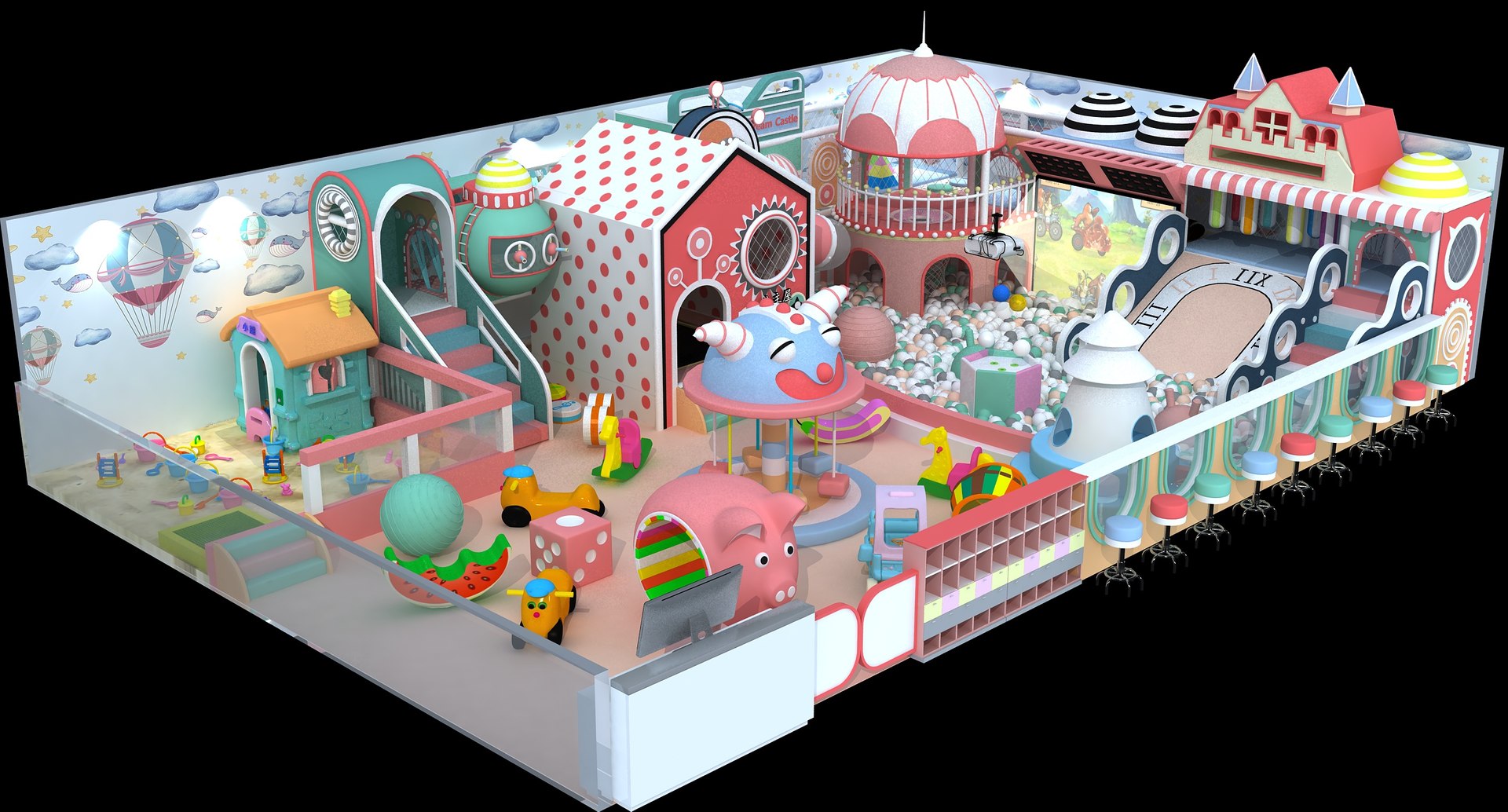 3D Indoor Playground - TurboSquid 1704105