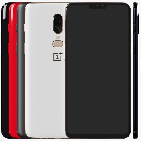 modelo 3d OnePlus 6 All Colors Smartphone - TurboSquid 2076662