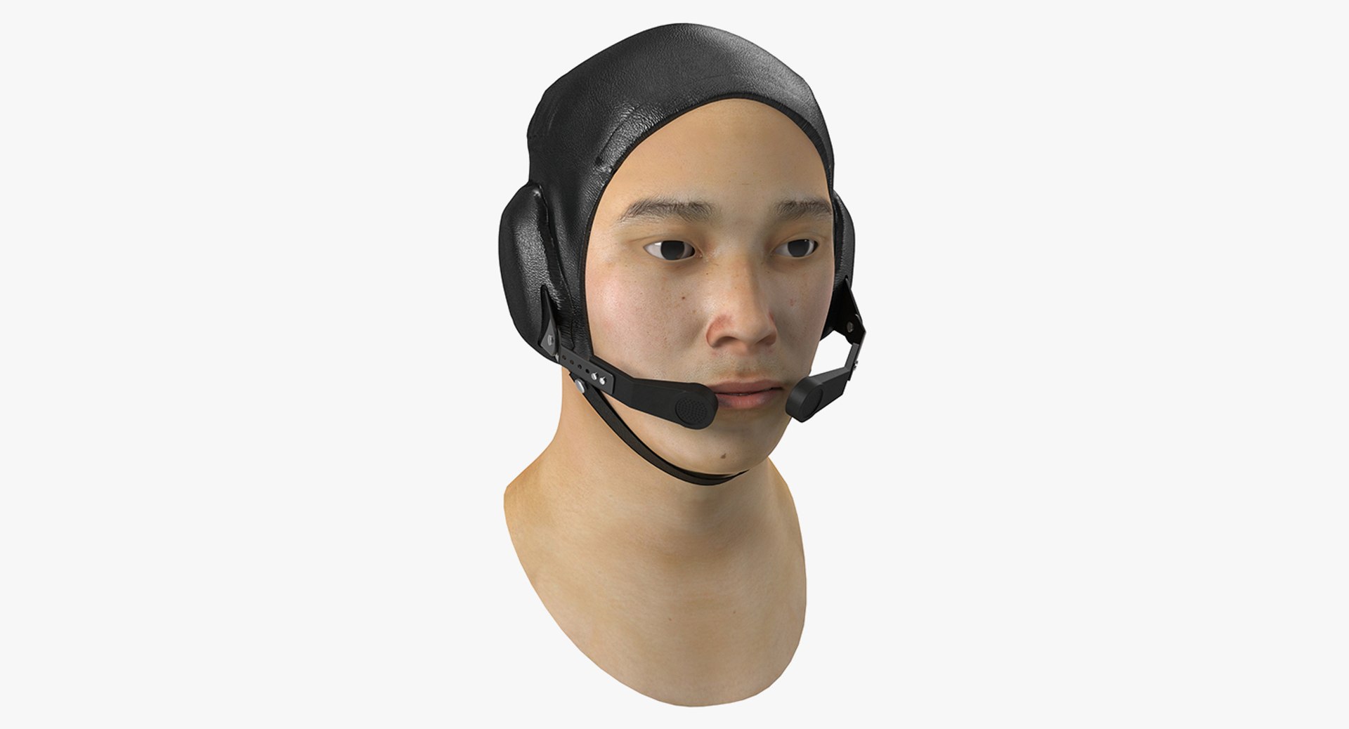 Pilot heads rigged model - TurboSquid 1581440