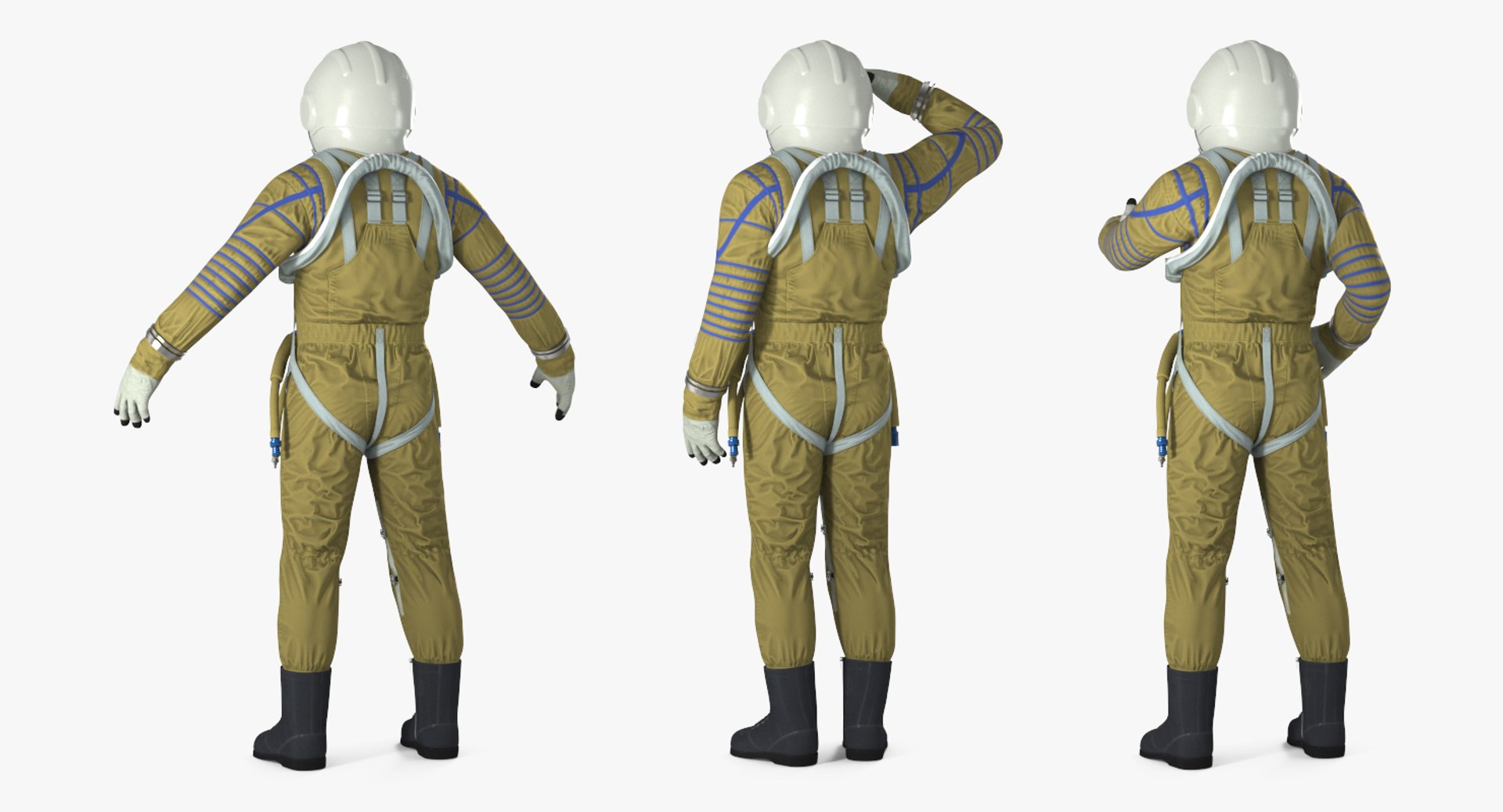 3D Model Astronaut Wearing Space Suit - TurboSquid 1181553