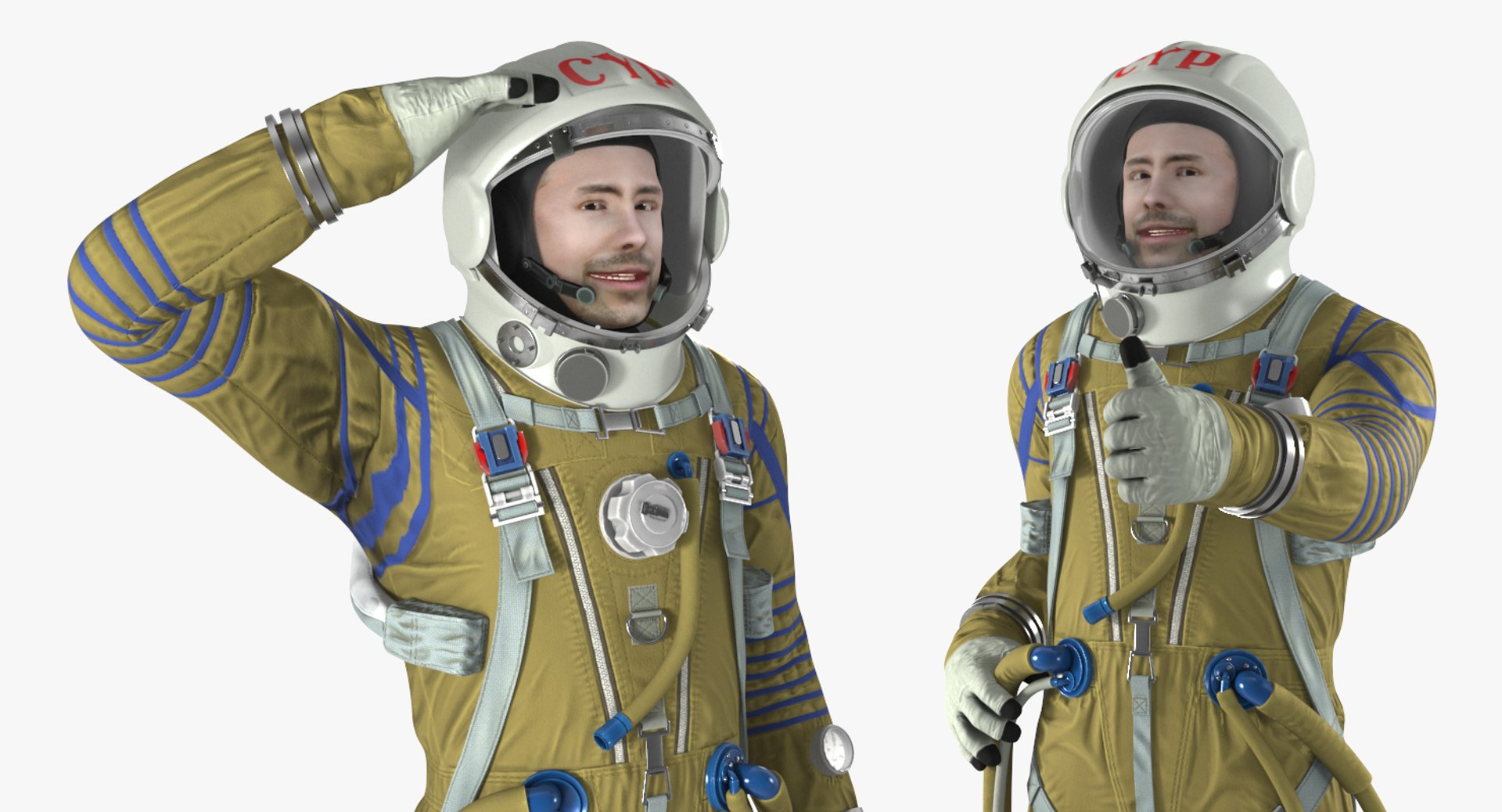 3D Model Astronaut Wearing Space Suit - TurboSquid 1181553