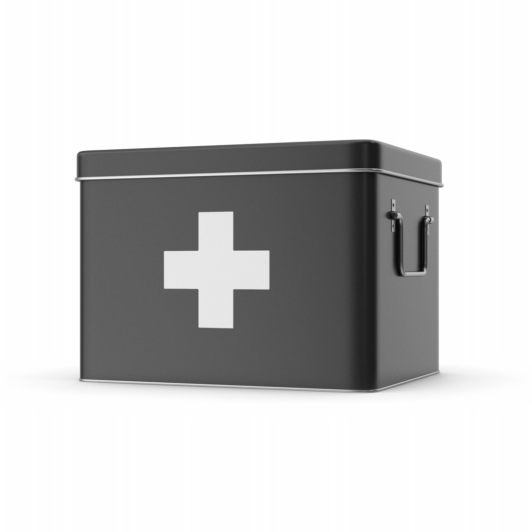 3D First Aid Tin Box - TurboSquid 2149652