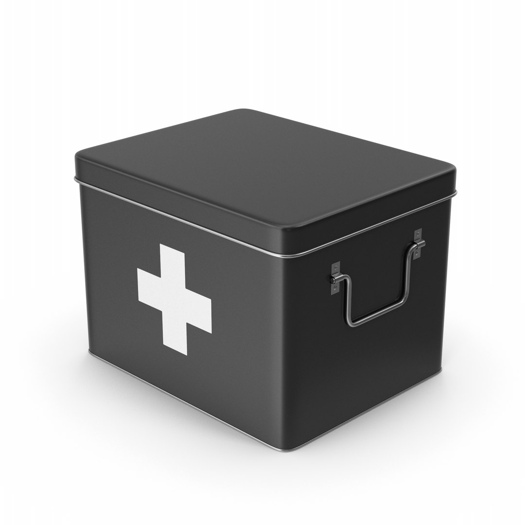 3D First Aid Tin Box - TurboSquid 2149652