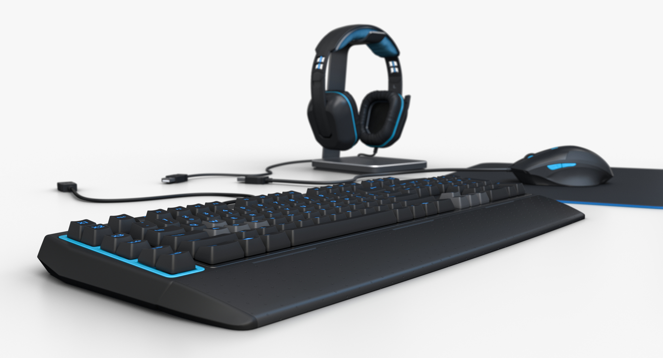 Pc gaming peripheral generic 3D model - TurboSquid 1286354