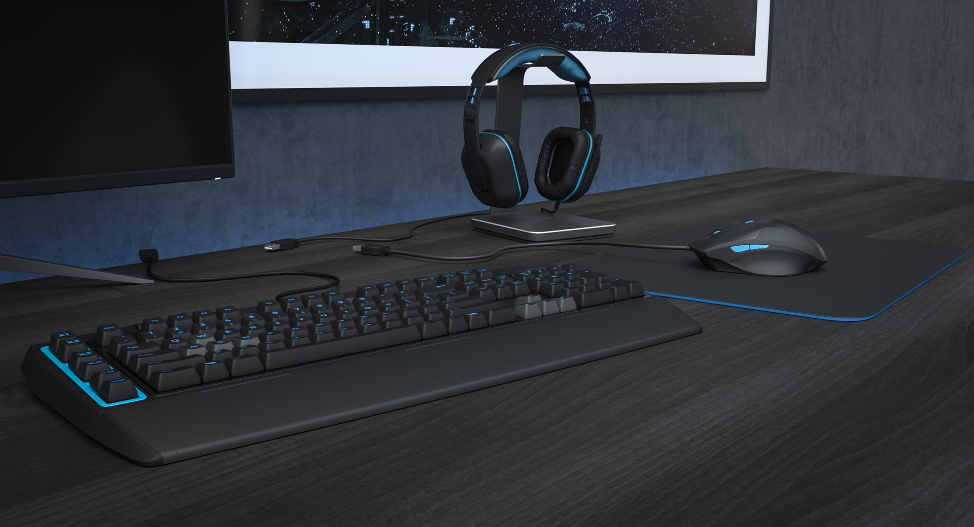 Pc Gaming Peripheral Generic 3D Model - TurboSquid 1286354